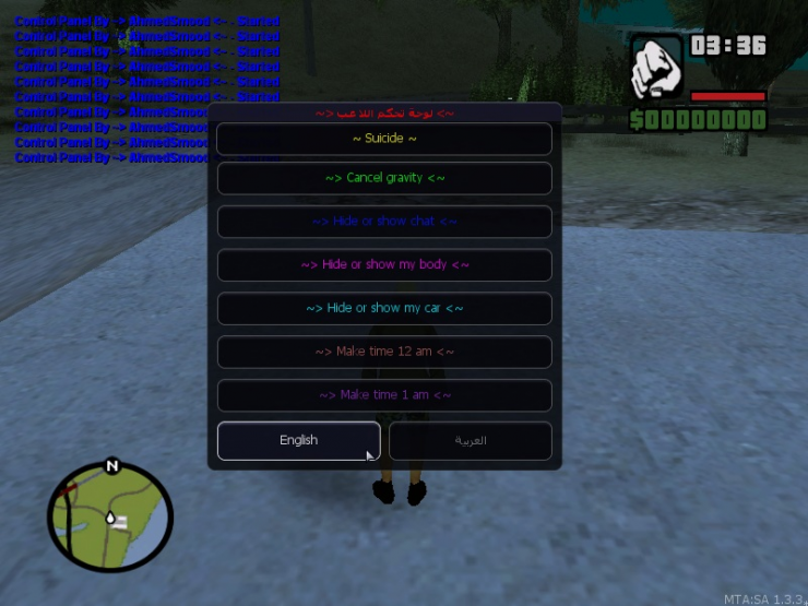 control_panel | Multi Theft Auto | Community