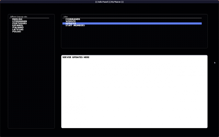 Helppanel Multi Theft Auto Community 