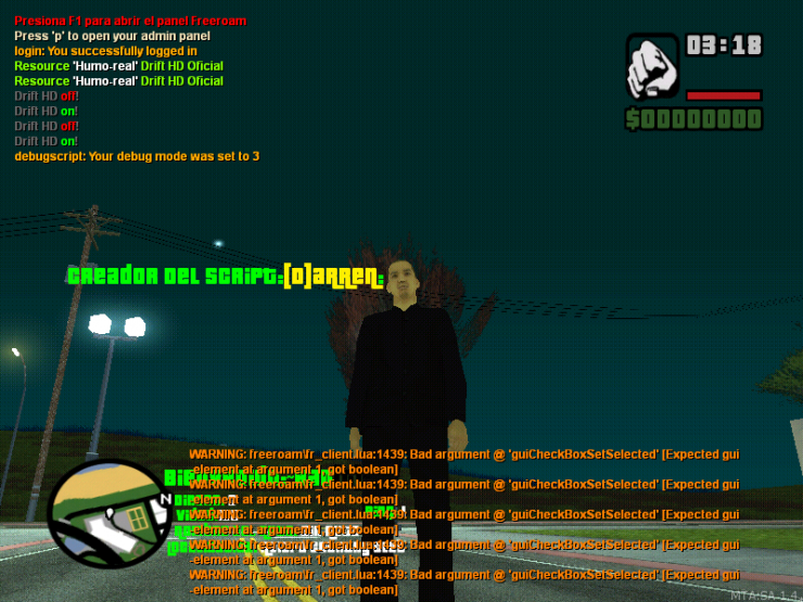 infromacion-player | Multi Theft Auto | Community