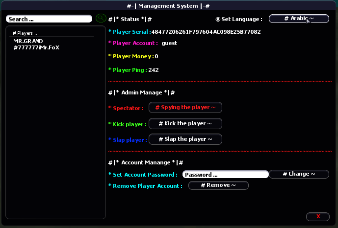 managementsystemv01 | Multi Theft Auto | Community